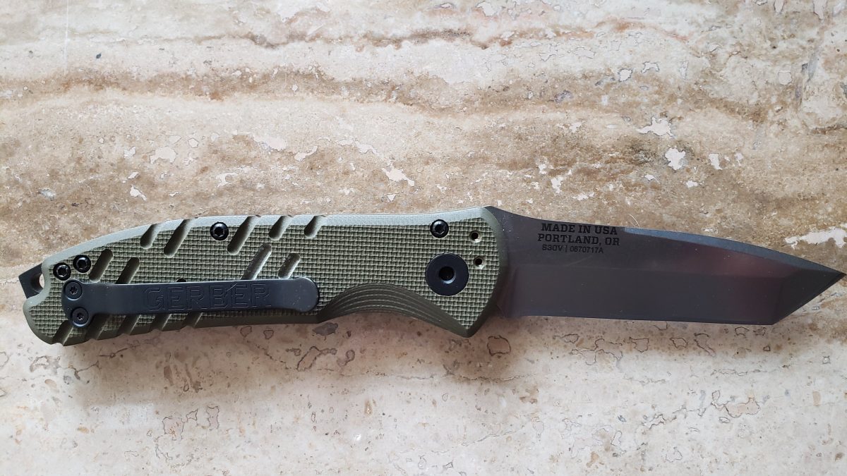 Gerber Propel Automatic Knife, G-10 Tanto, Green, Auto, 30-001308 - DNK ...