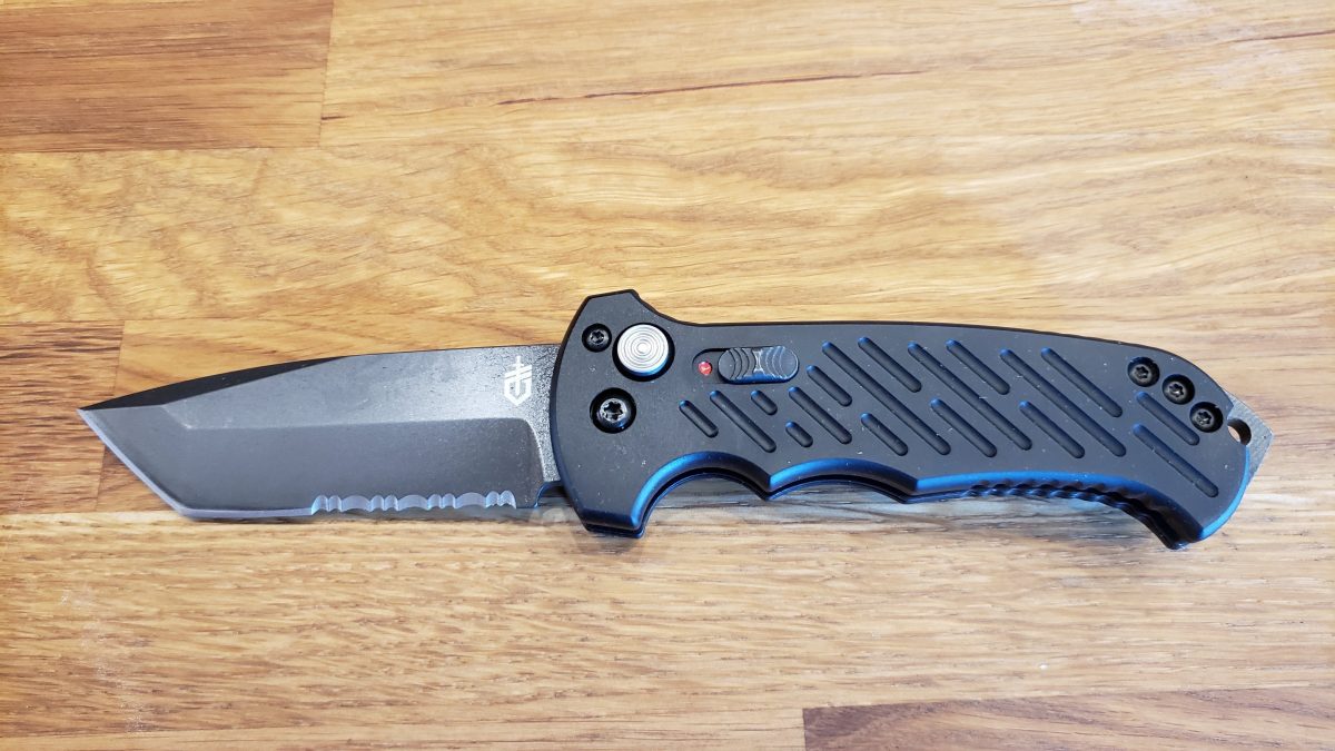 Gerber 06 Automatic Tactical Knife Tanto Serrated 30-000850 - DNK Knives