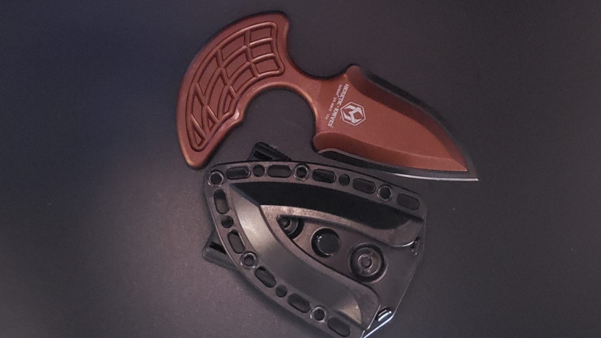 Heretic Knives Sleight Modular Push Dagger DLC Blade Bronze Handle ...