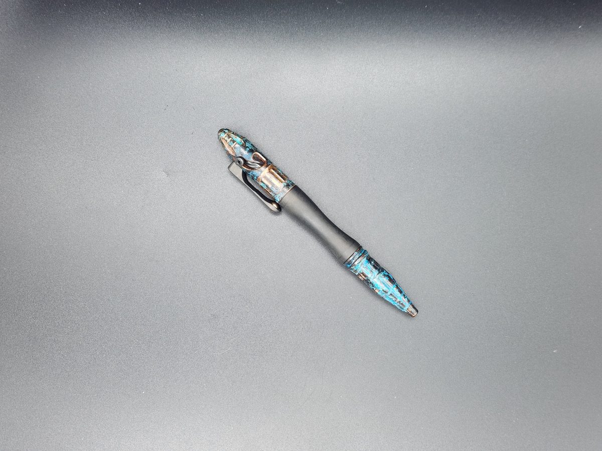 Heretic Knives Thoth Pen DLC Ti Barrel Chemtina Copper H038-DLC/CHEM ...