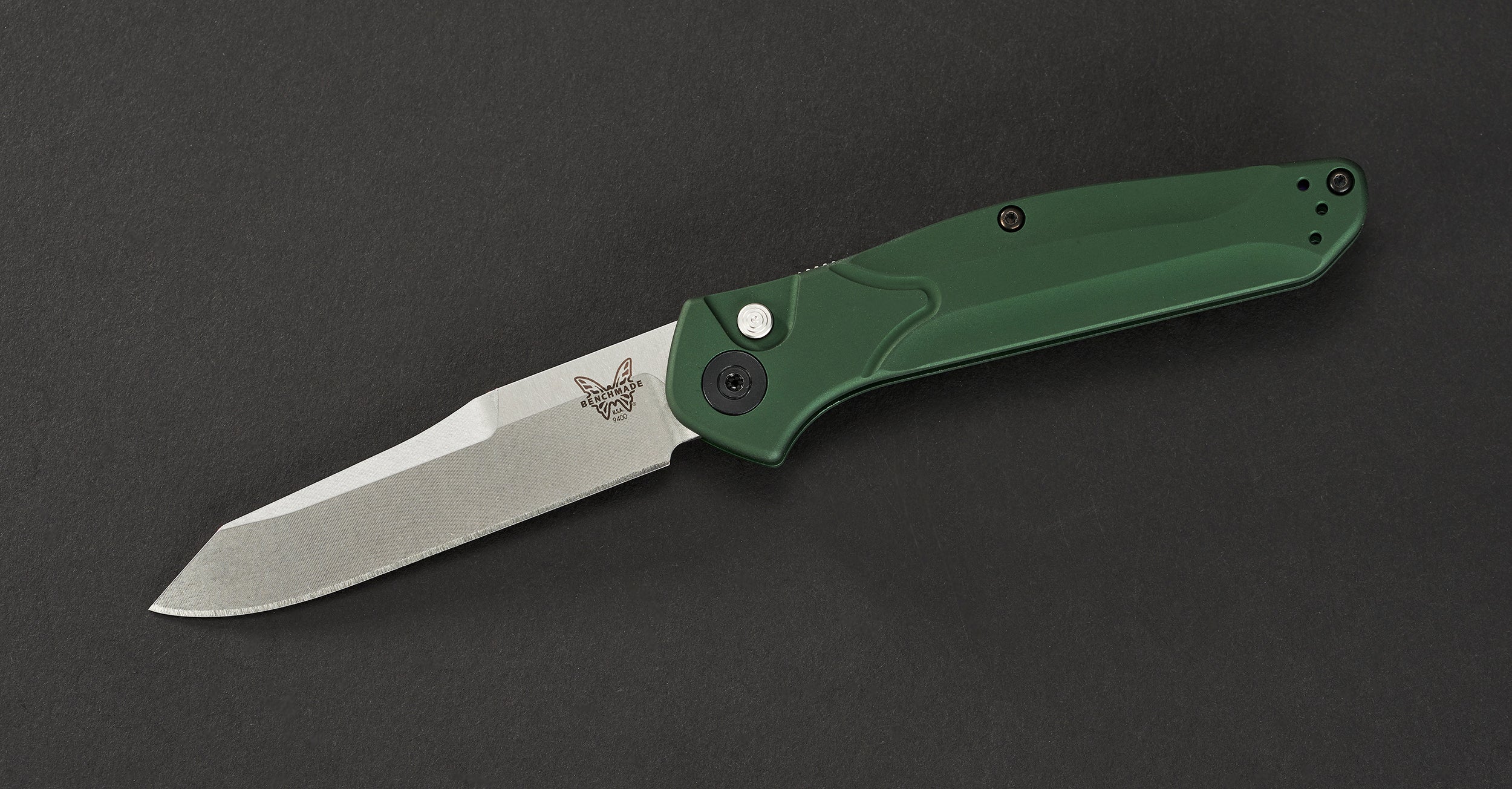 Benchmade Osborne Auto Green, Satin, S30V, 9400 - DNK Knives
