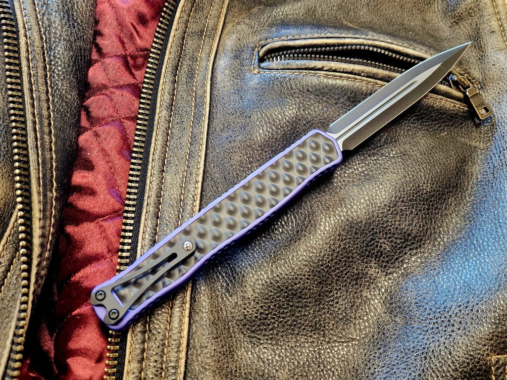 Heretic Cleric 2 OTF Purple Frame, Black Inlays and MagnaCut Dagger ...