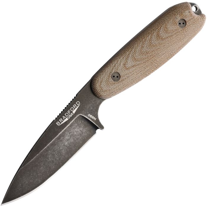 Bradford Knife Guardian 3.5 3D Natural/Brown Micarta 3.75" Nimbus ...