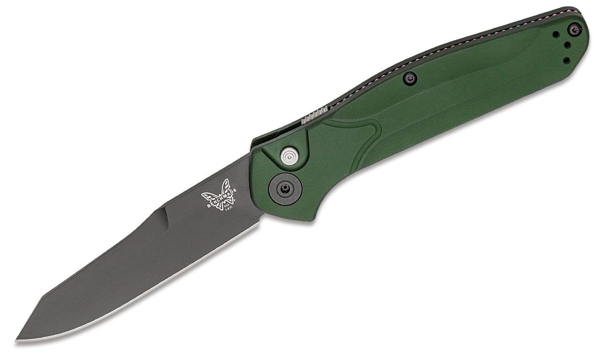 Benchmade Osborne 9400BK Auto Black S30V Green Aluminum - DNK Knives