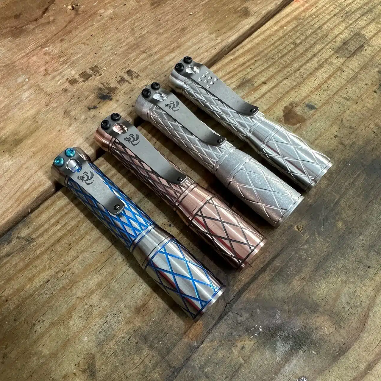 Laulima Metal Craft Flashlight Diamond Slim Aluminum Satin 4500K 14500 ...