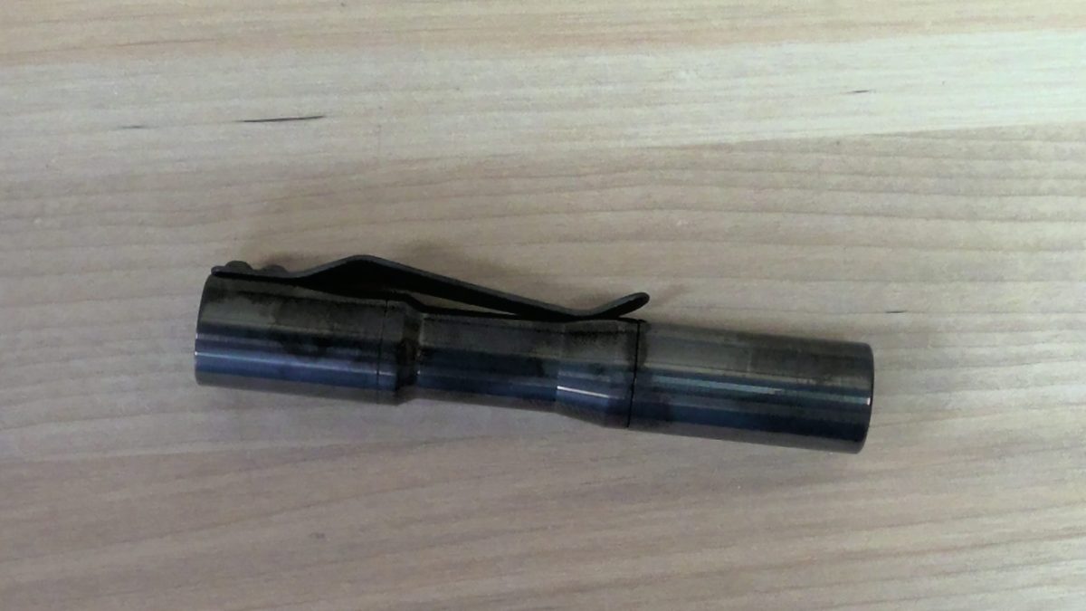 CWF Custom 10440 Flashlights Micro Arcadian Click Satin DLC Titanium ...