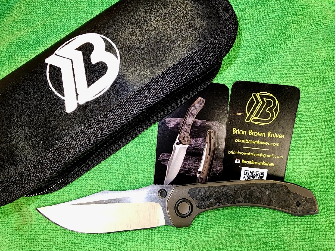 Brian Brown Raptor v2 Marbled CF inlay on Bronze Ano Titanium Preowned ...