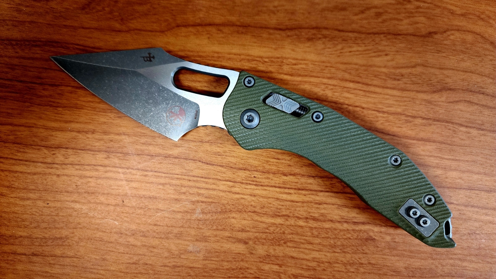 Microtech 169RL-10APFLGTOD Stitch Ram-Lok Apocalyptic Wharncliffe OD ...