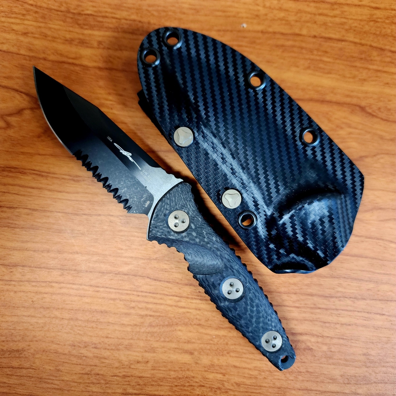 Microtech 113M-2DLCCFS Socom Alpha Mini Fixed Blade DLC Clip Point ...