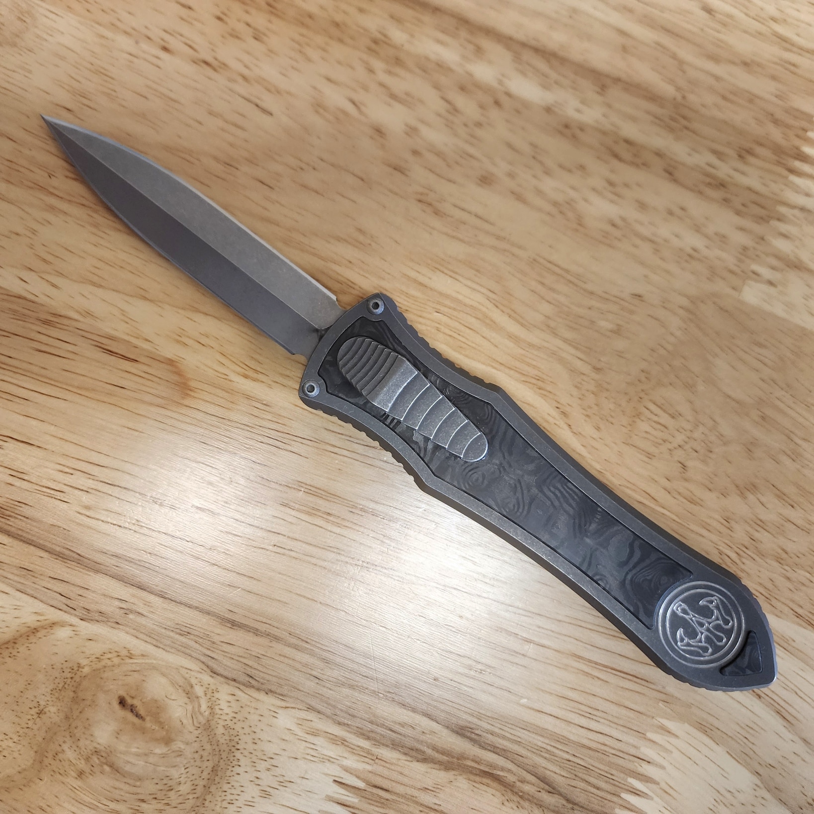 G&G Hawk OTF Knife Deadlock Model C 2023 Edition Carbon Fiber Inlay Magnacut- DNK Knives