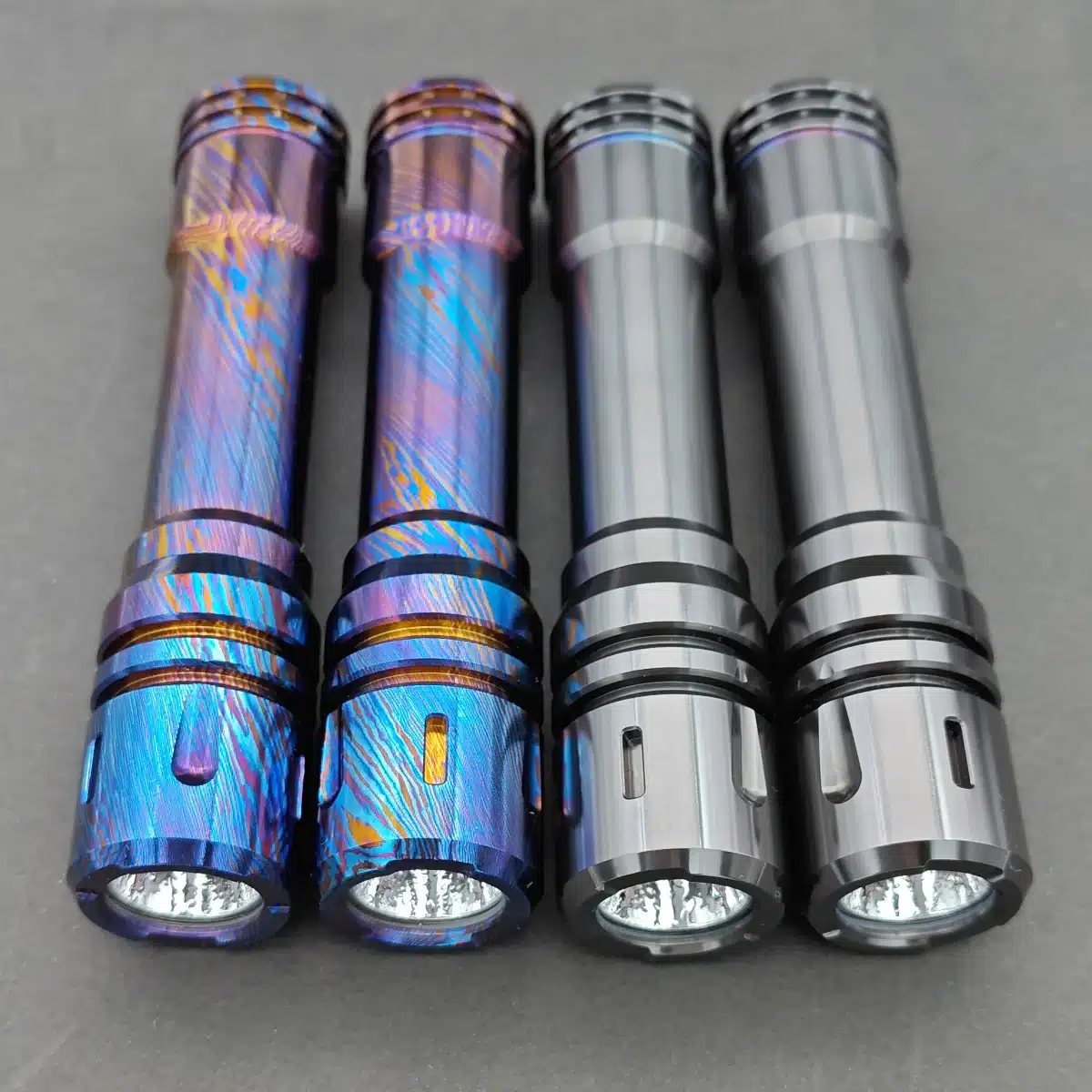 Reylight Flashlight LANapple Timascus- DNK Knives