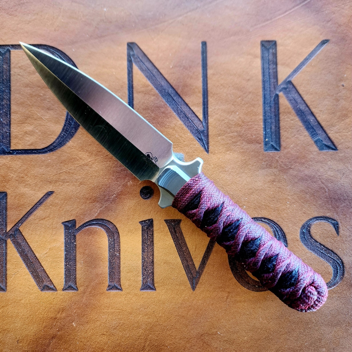 Jed Hornbeak Knives Totality Custom Dagger Satin S90V Cord Wrapped ...