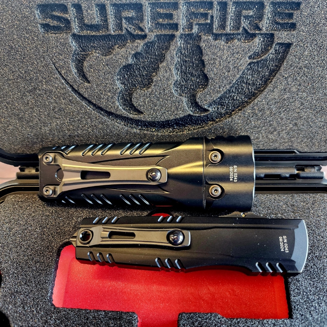 Microtech Surefire 1270-3DLCT SET Zero Blade Play Serrated OTF Dagger ...